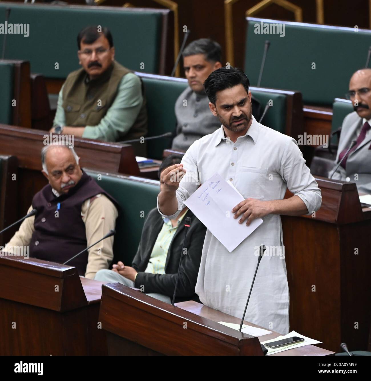 JAMMU, INDIA - MARCH 5: People's Democratic Party (PDP) leader Waheed ...