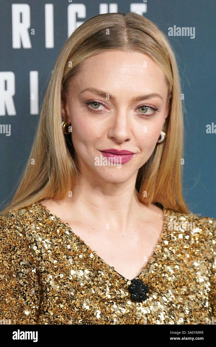 Ny. 05th Mar, 2025. Amanda Seyfried at arrivals for LONG BRIGHT RIVER ...
