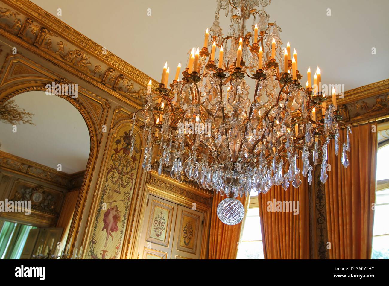 Salon doré (Golden room) in the Élysée Palace aka Hôtel d'Evreux, the ...