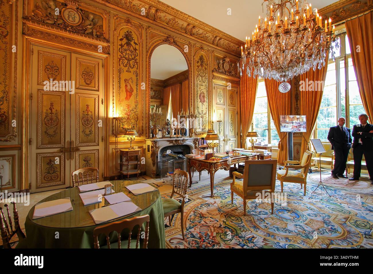 Salon doré (Golden room) in the Élysée Palace aka Hôtel d'Evreux, the ...