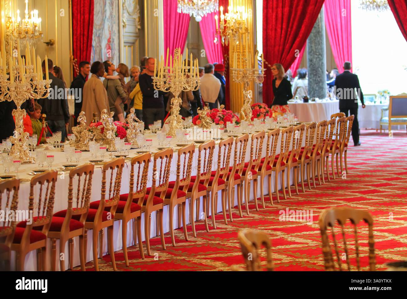 Salle des Fêtes (Hall of Festivities) of the Élysée Palace aka Hôtel d ...