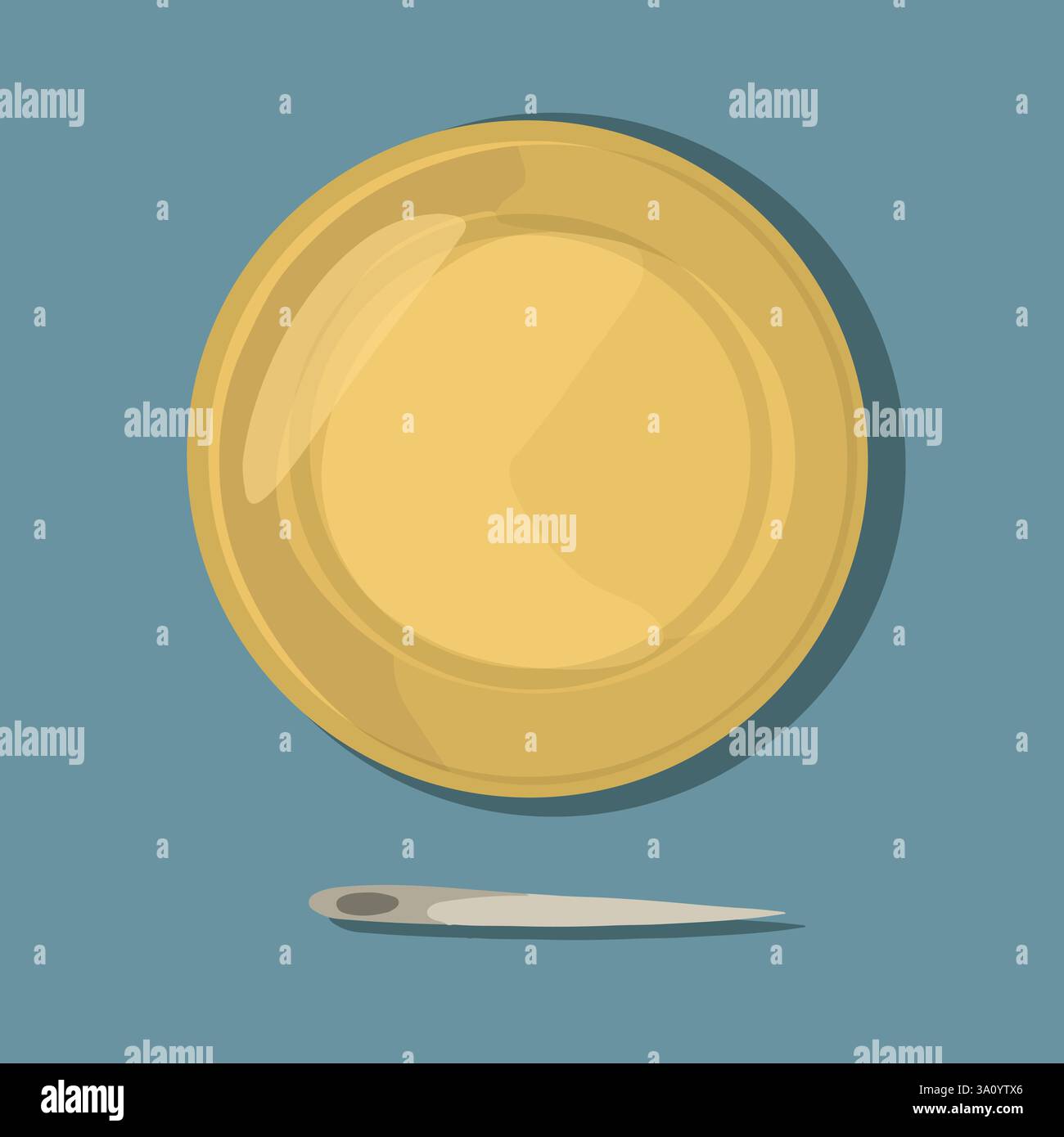 Vector isolated illustration of Korean dalgona game with circle ...