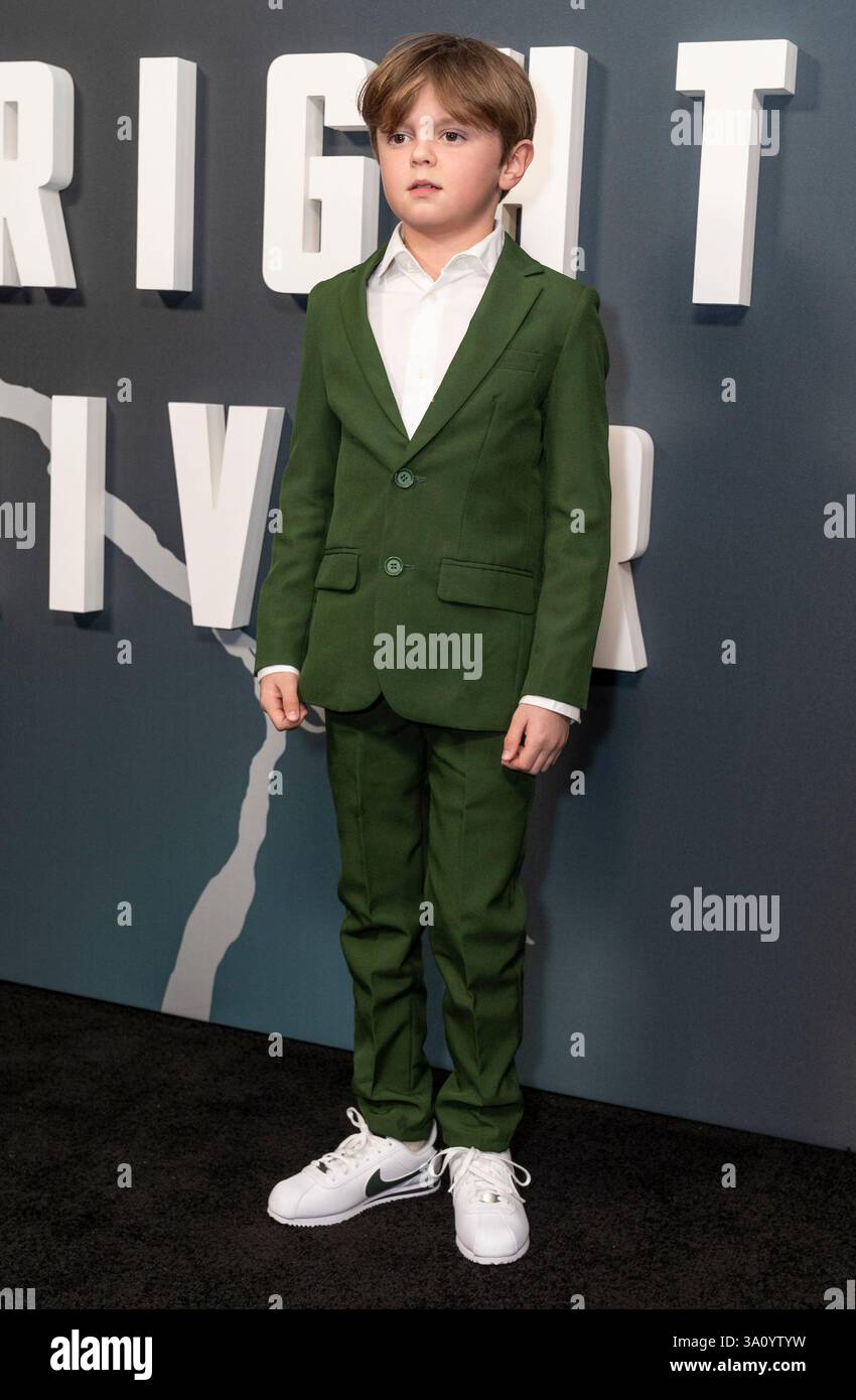 New York, NY, March 5, 2025: Callum Vinson attends premiere for 'Long ...
