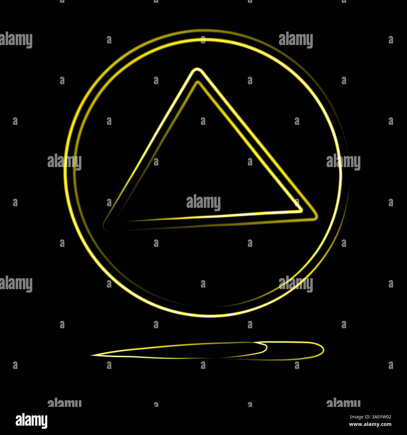 Vector isolated illustration of the Korean dalgona game with a triangle ...