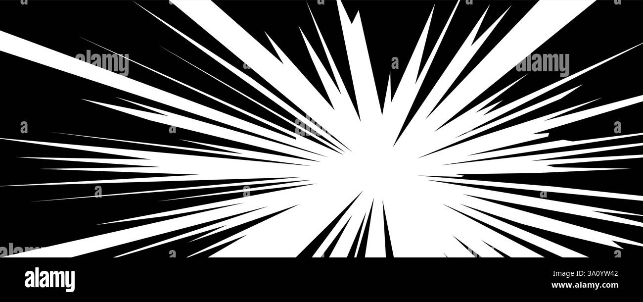 Illustration shows a vibrant and dynamic burst of light emanating from ...