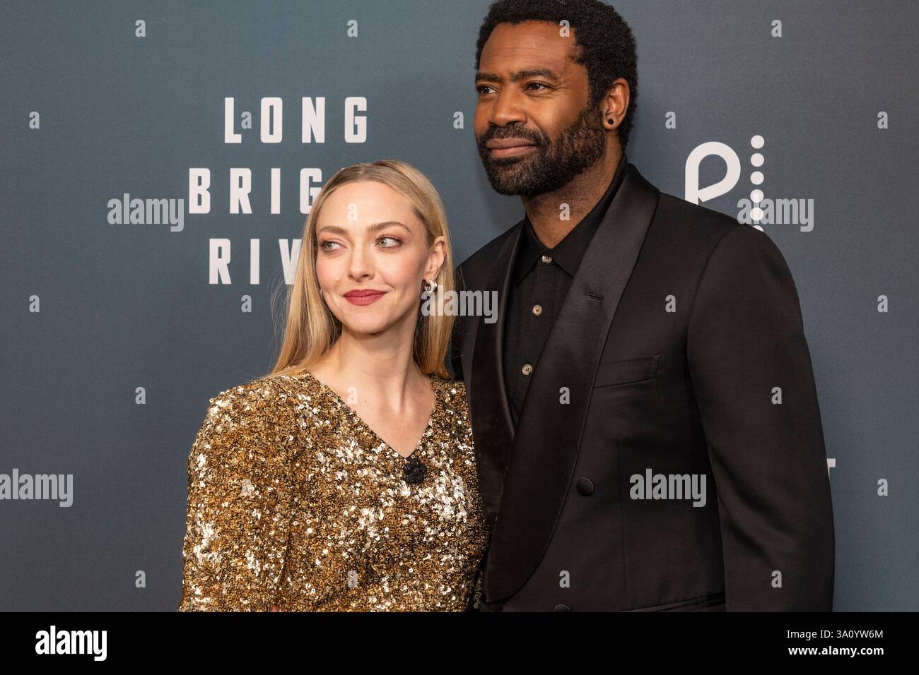 New York, NY, March 5, 2025: Amanda Seyfried and Nicholas Pinnock ...
