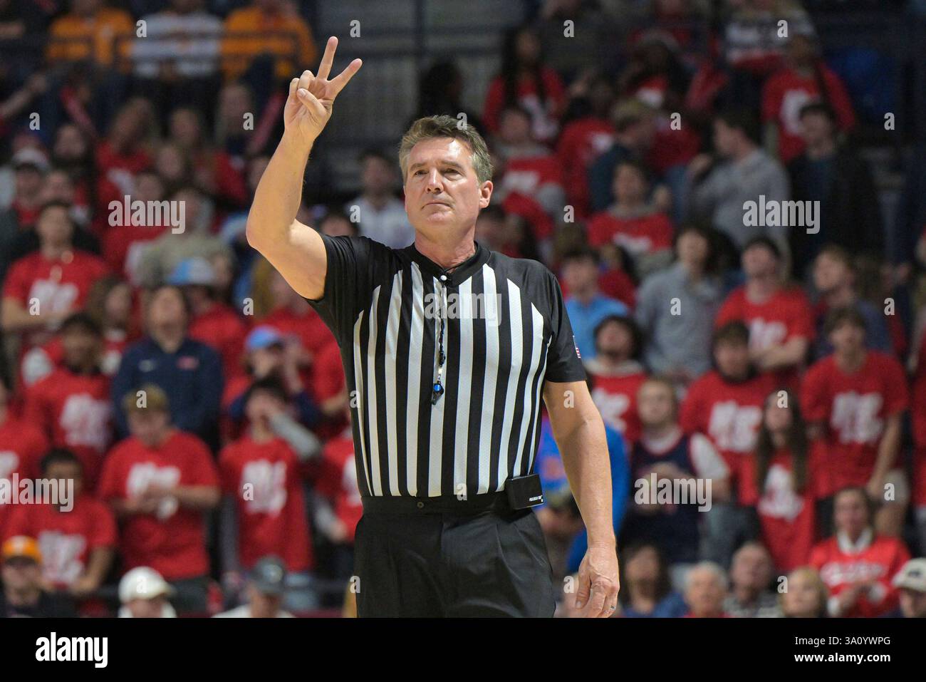 Referee Doug Shows at Mississippi vs.Tennessee during the first half of ...
