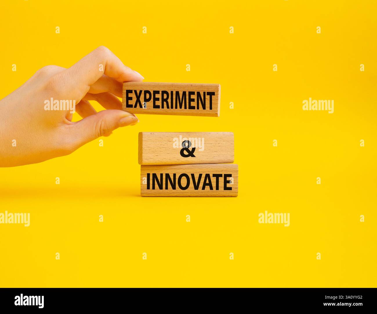 Experiment and innovate symbol. Concept words Experiment and innovate ...