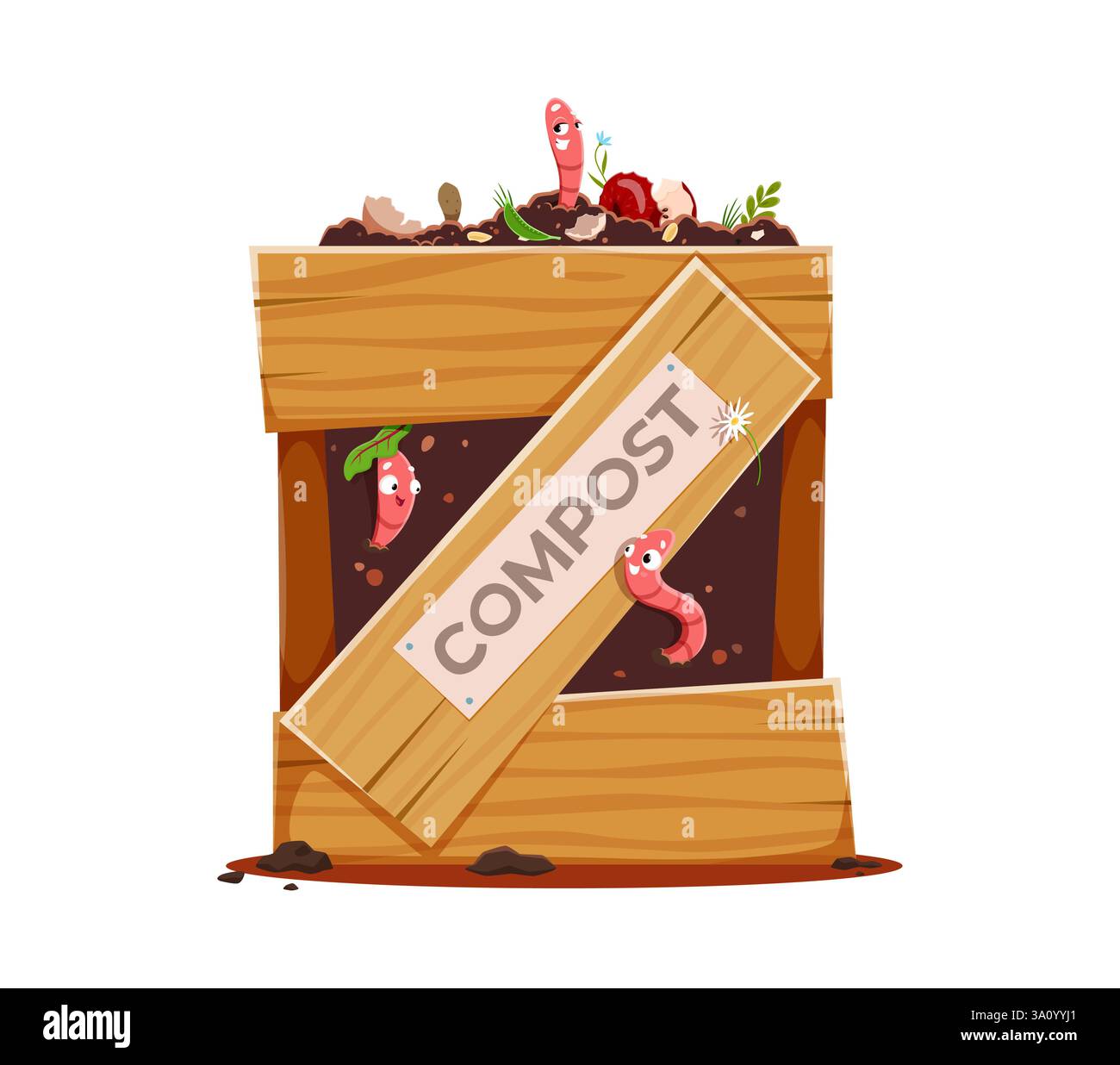 Farm font, agriculture type, cartoon letter of English alphabet, vector ...