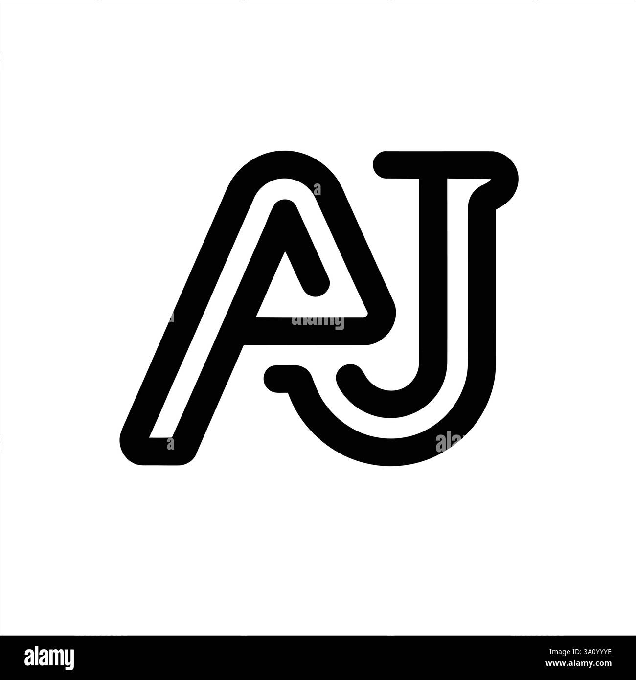 a letter vector logo. aj letter vector logo Stock Vector Image & Art ...