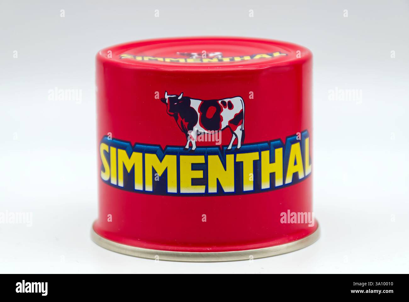 Italian Simmenthal canned meat brand food tin Stock Photo - Alamy
