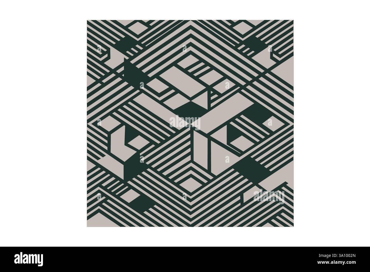 Seamless Geometric Pattern creating a seamless and modern aesthetic vibrant overlapping Shapes ...