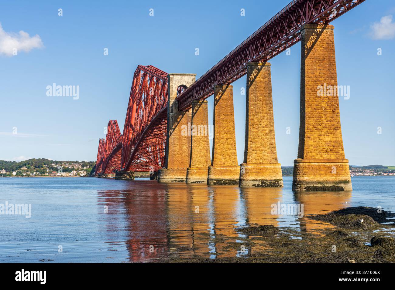 The Forth Bridge, seen from South Queensferry, City of Edinburgh ...