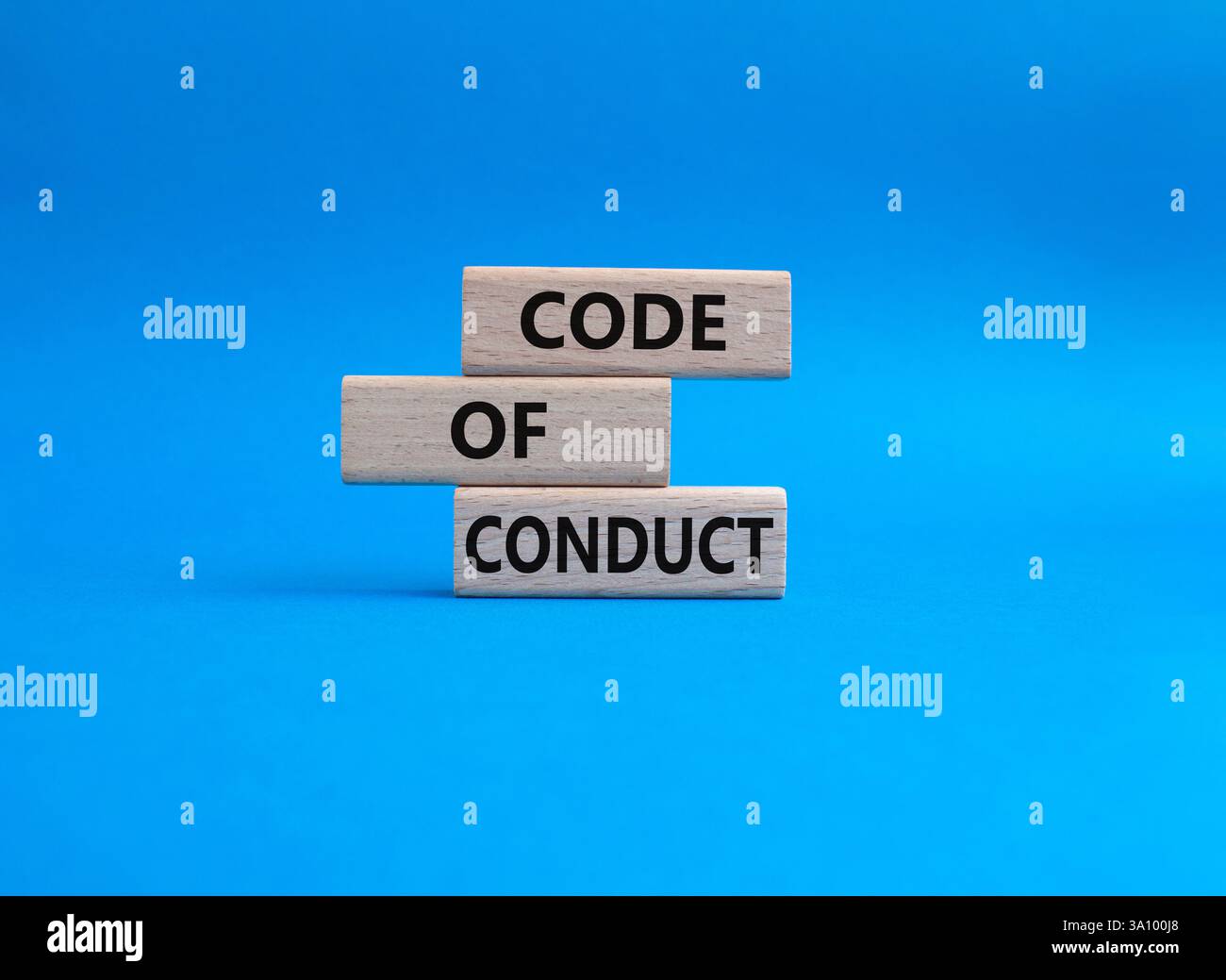 Code of conduct symbol. Wooden blocks with words Code of conduct ...