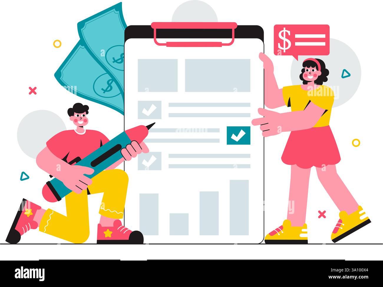 Cost Reduction Vector Illustration featuring Decreasing Expenses, Price ...