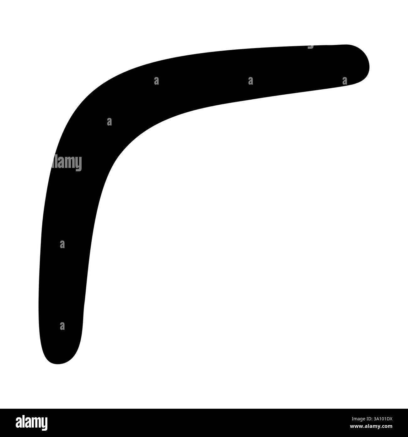 Boomerang in Motion The Art of Returning Flight Precision Stock Vector ...