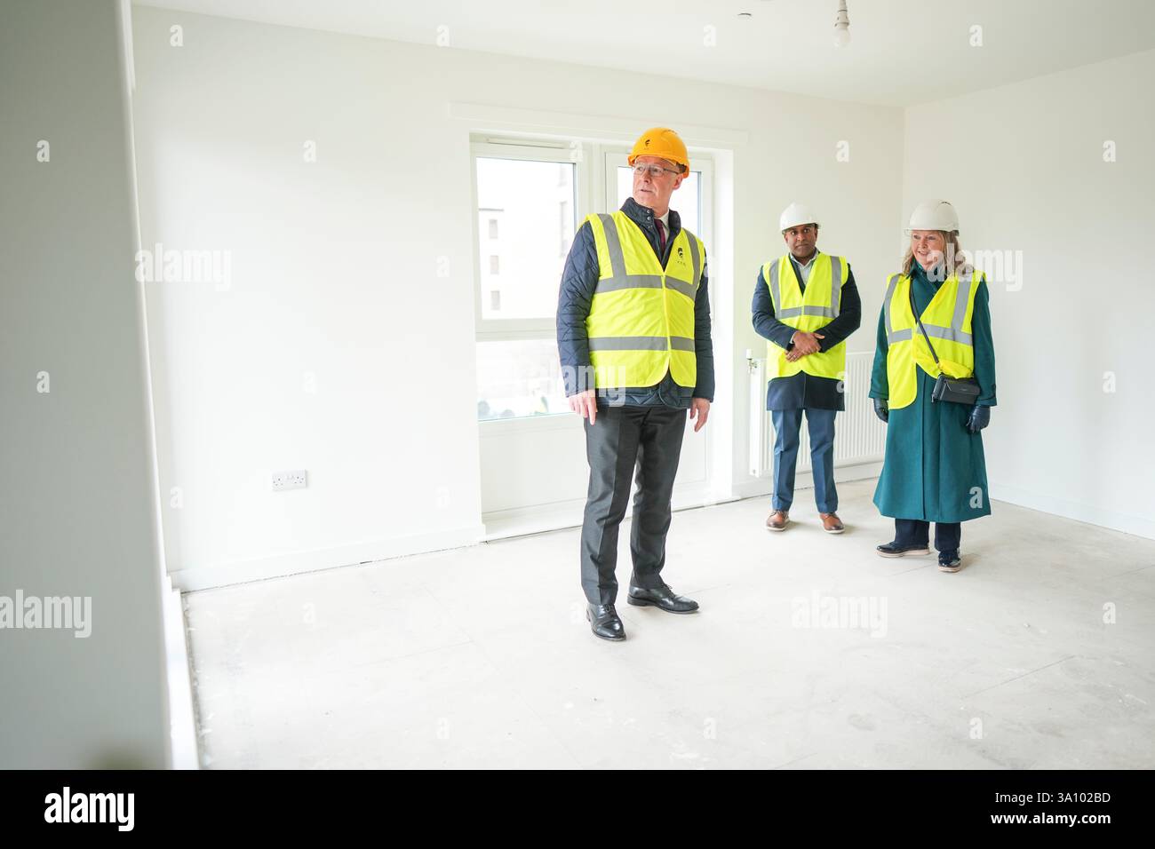 John Swinney during a visit the Granton Waterfront development in ...