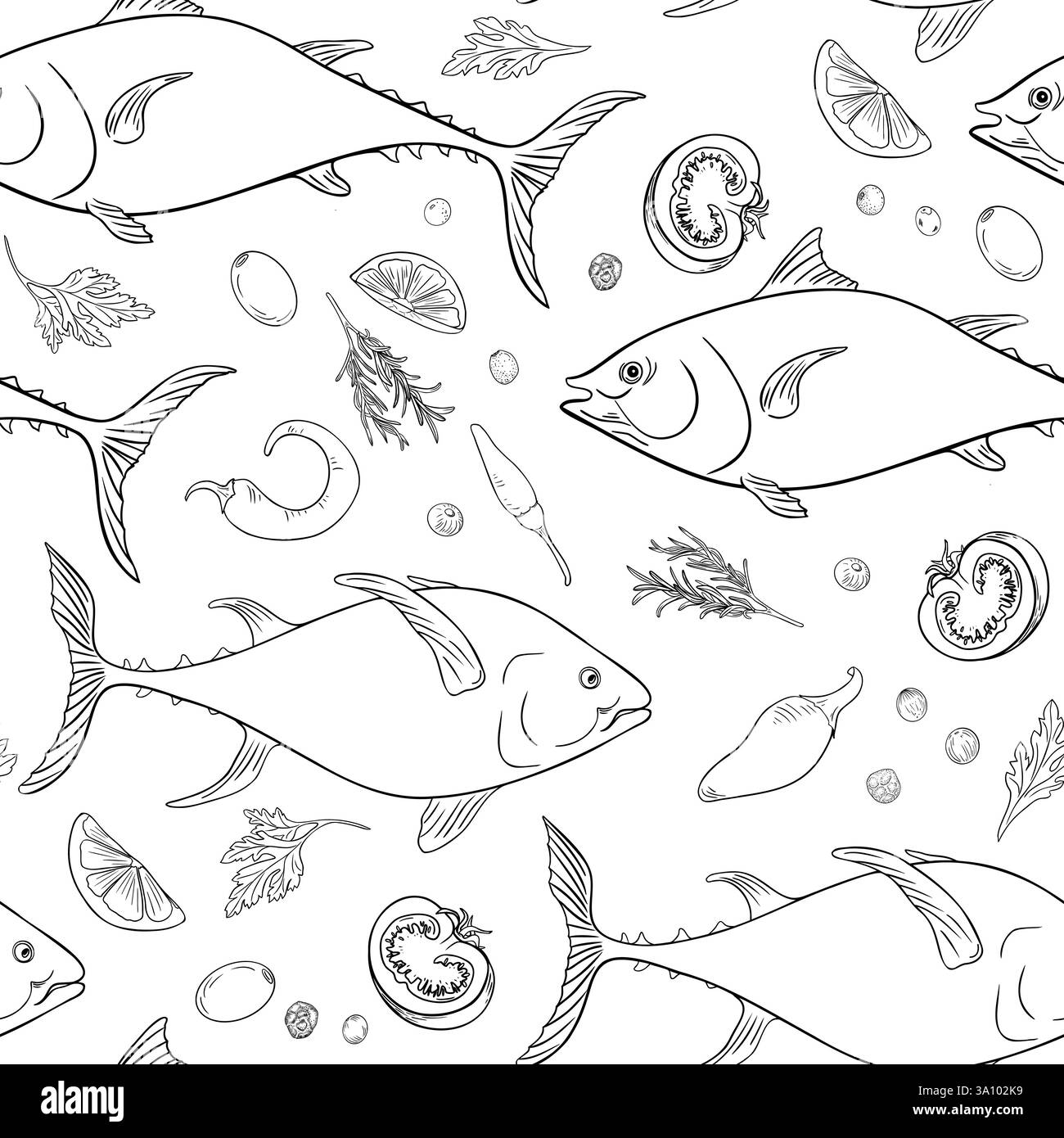 Tomato tuna Black and White Stock Photos & Images - Alamy