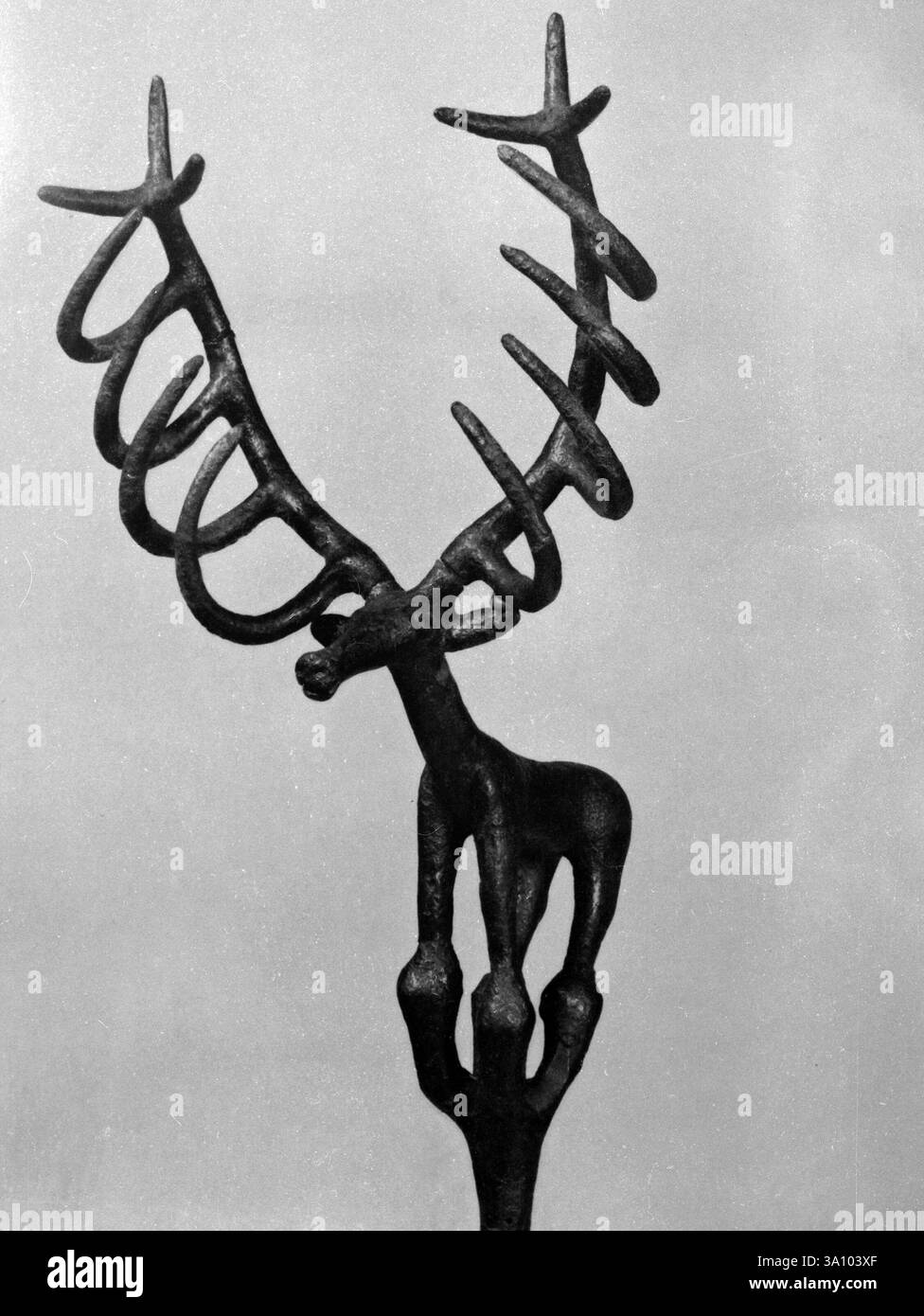 Ancient Hittite stag statuette, 1950s Stock Photo - Alamy
