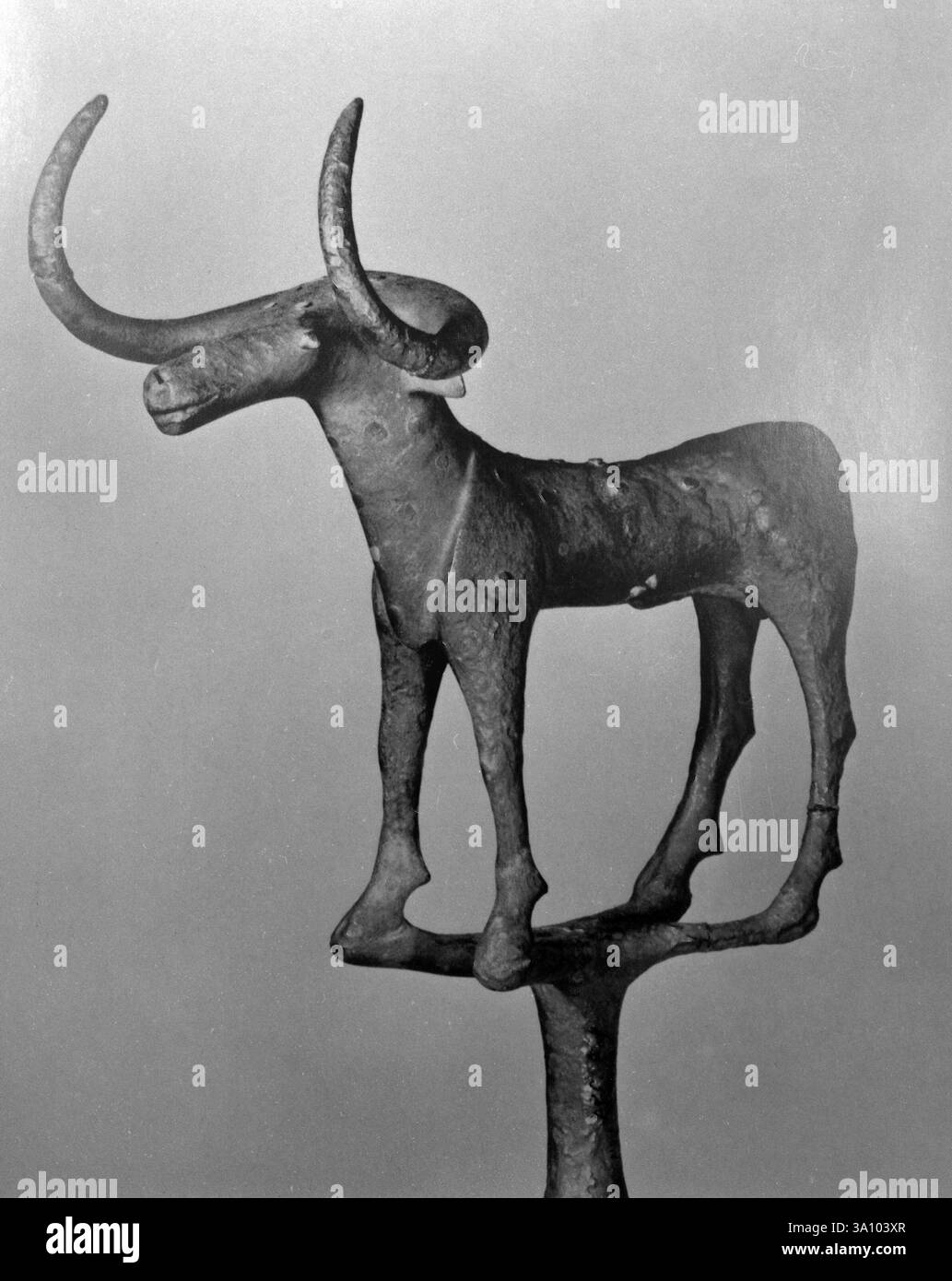 Ancient Hittite bull statuette, 1950s Stock Photo - Alamy