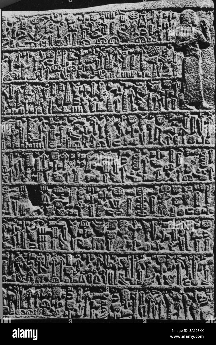 Ancient Hittite inscribed tablet, 1950s Stock Photo - Alamy