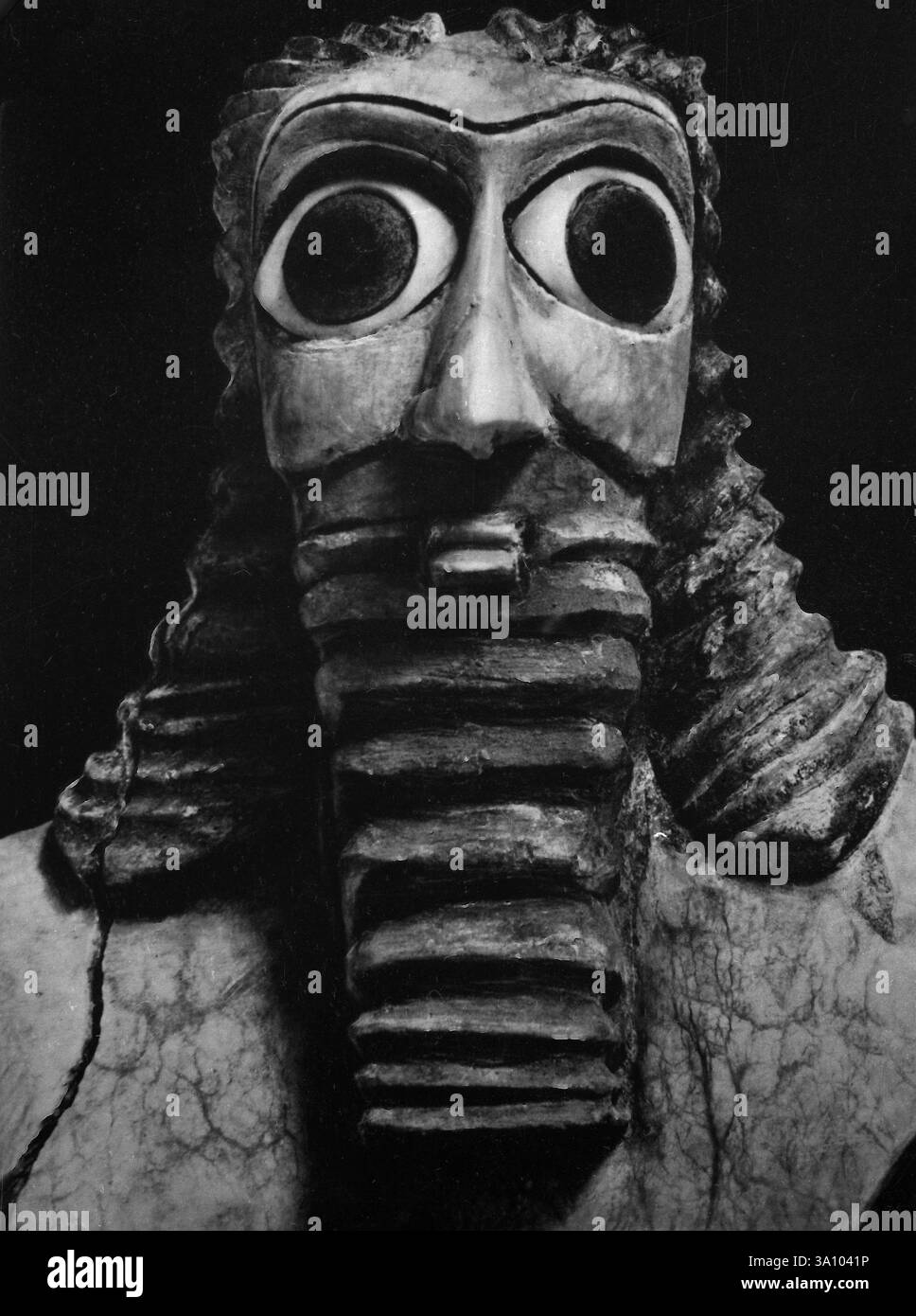 Ancient Sumerian Tell Asmar statue of God Abu, 1950s Stock Photo - Alamy