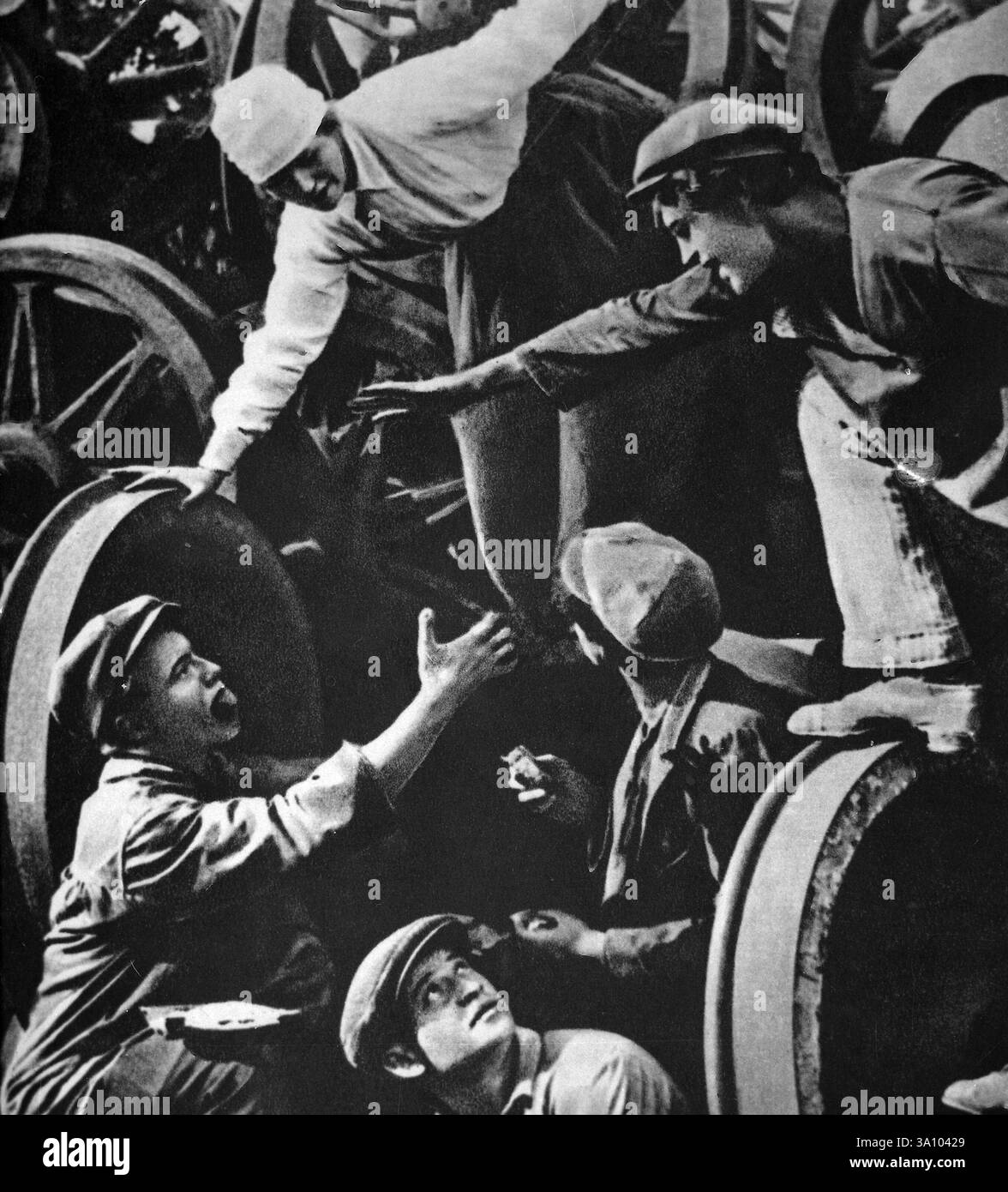 Scene from a Russian movie by Sergei Eisenstein, 1930s Stock Photo - Alamy