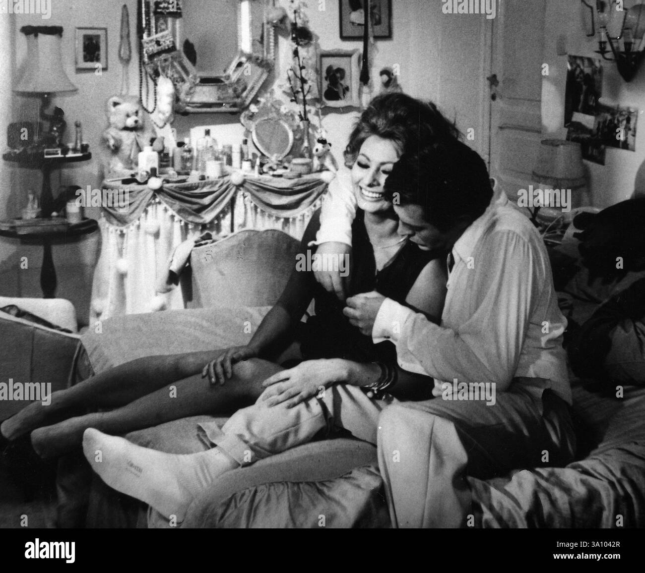 Italian actress Sophia Loren in the movie Yesterday, Today and Tomorrow ...