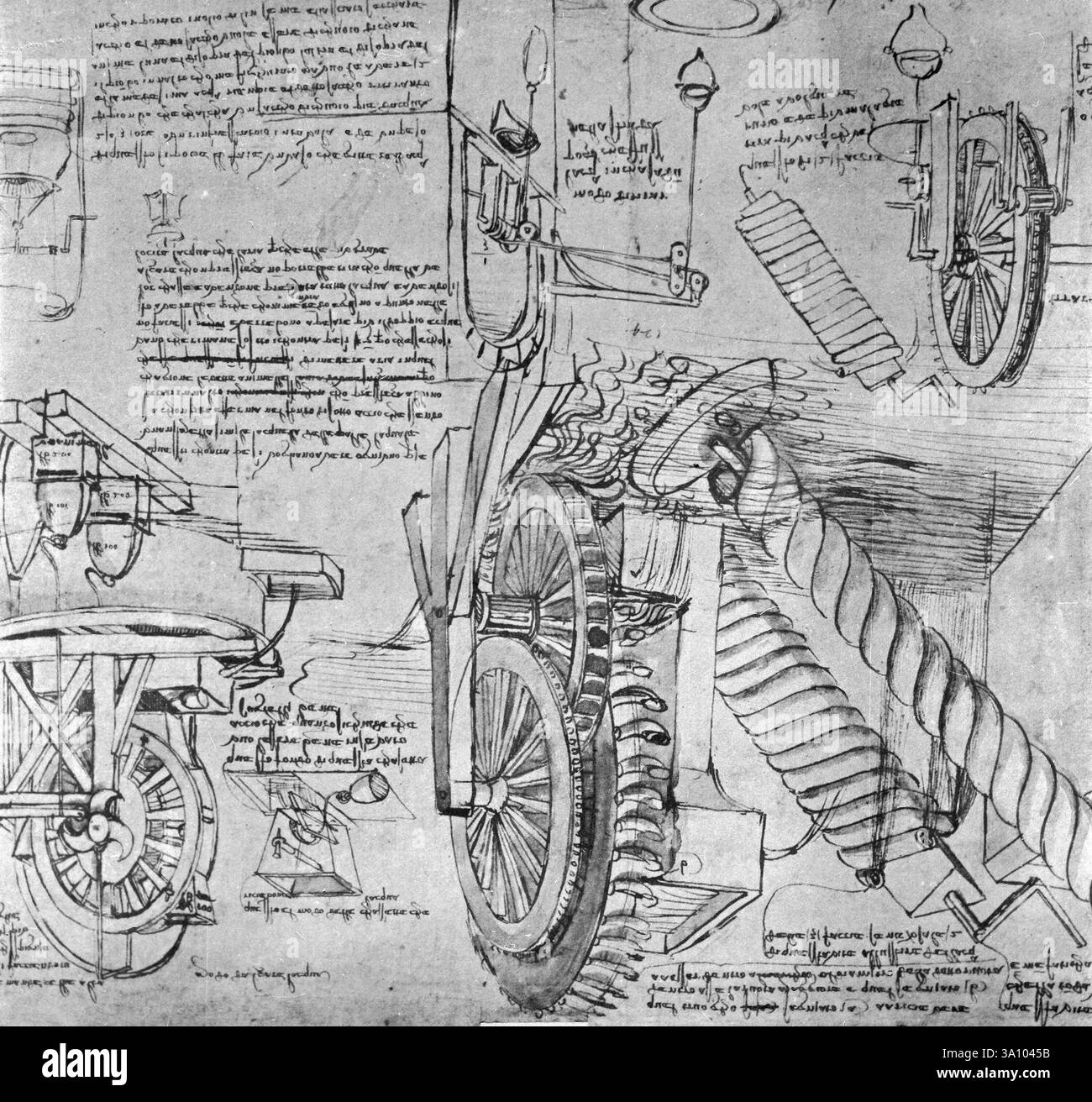 Codex atlanticus drawing Black and White Stock Photos & Images - Alamy