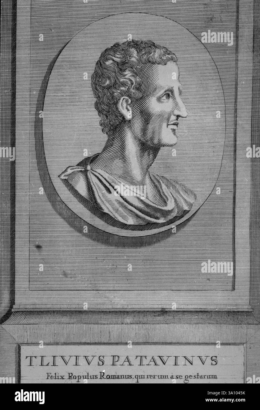 Roman historian Titus Livius, illustration 1700s Stock Photo - Alamy