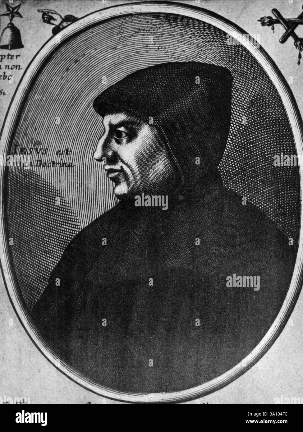 Italian philosopher and theologian Tommaso Campanella, illustration ...