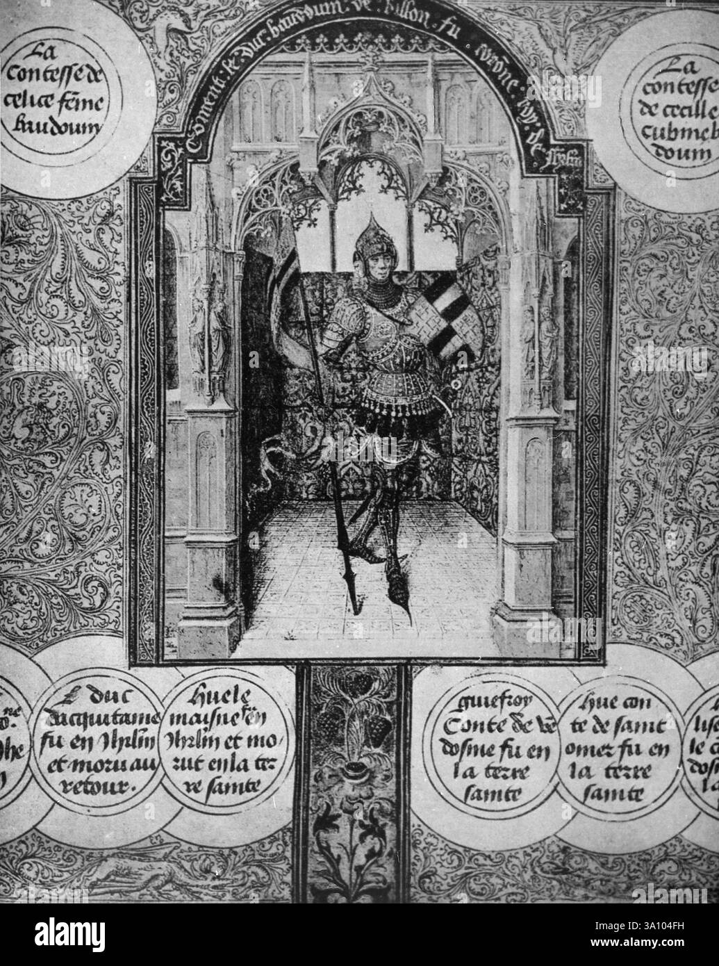 Baldwin I King of Jerusalem, illustration 1100s Stock Photo - Alamy