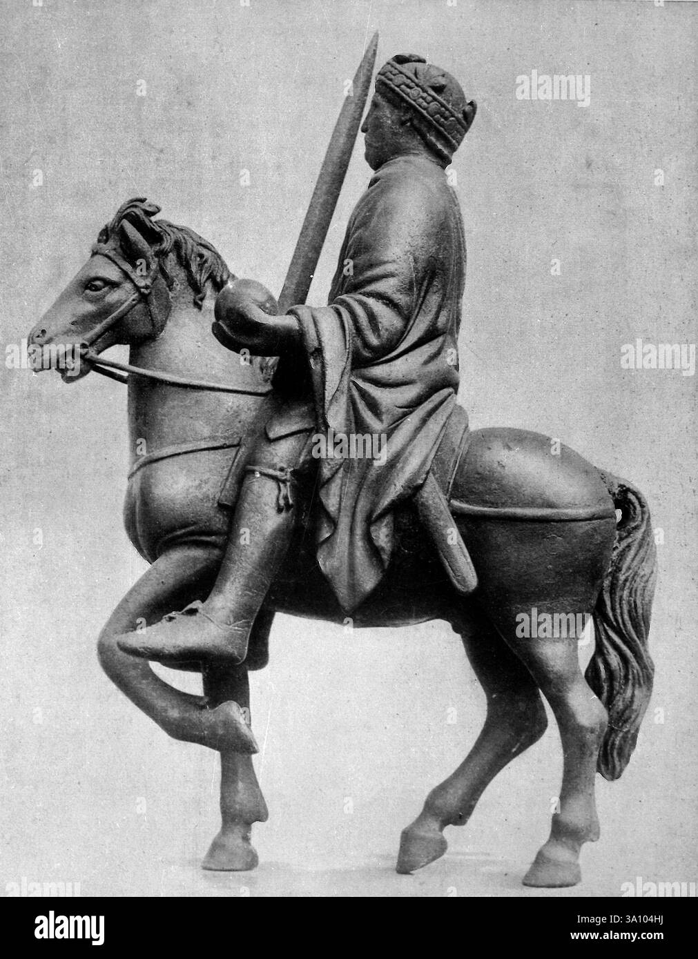 Holy Roman Emperor Charlemagne, equestrian statue, 800s Stock Photo - Alamy