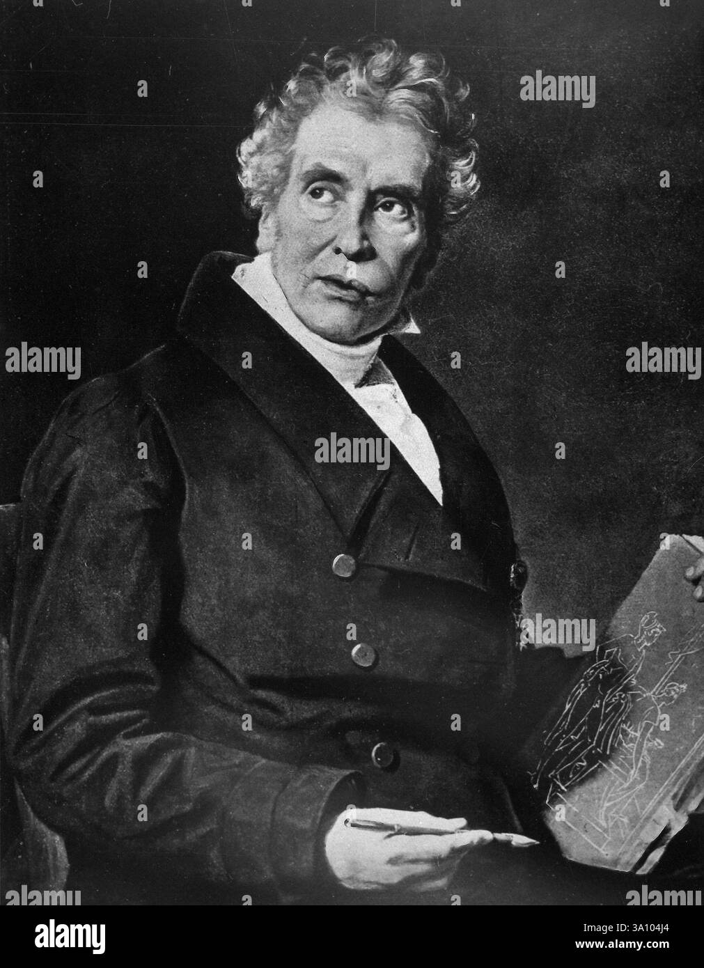 French painter Jacques-Louis David, painting 1824 Stock Photo - Alamy