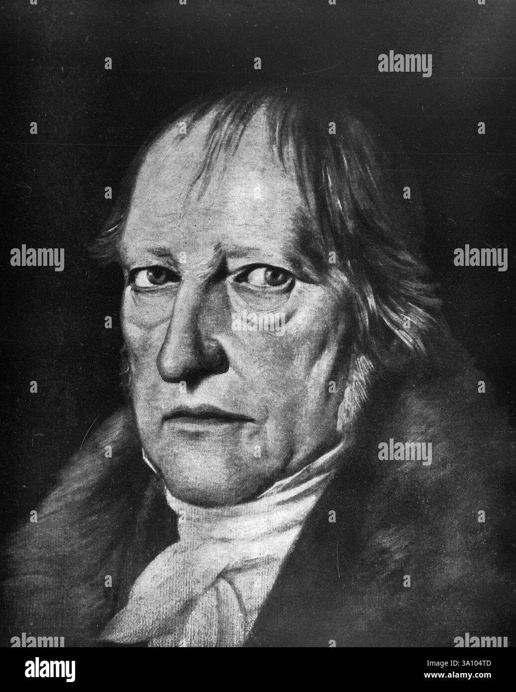 German philosopher Georg Wilhelm Friedrich Hegel, painting 1800s Stock ...