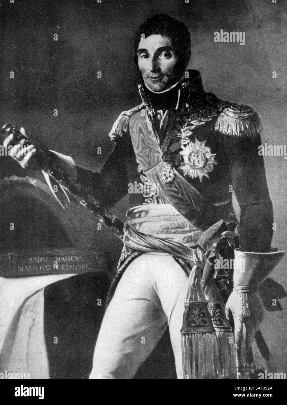 French military commander Andre Massena, painting 1800s Stock Photo - Alamy