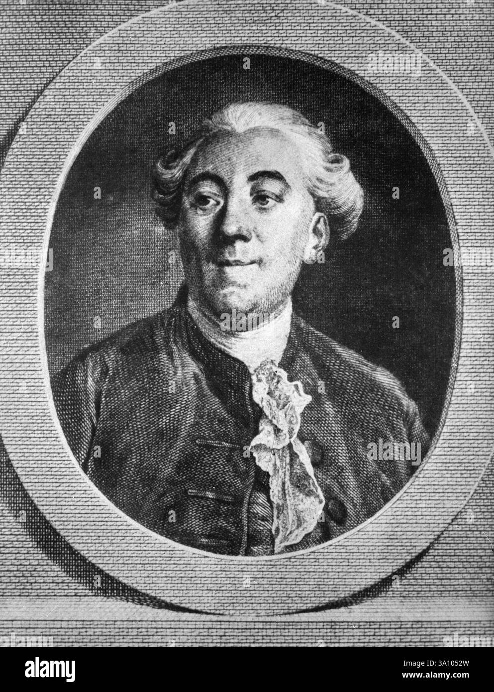 Swiss banker and statesman Jacques Necker, illustration 1700s Stock ...