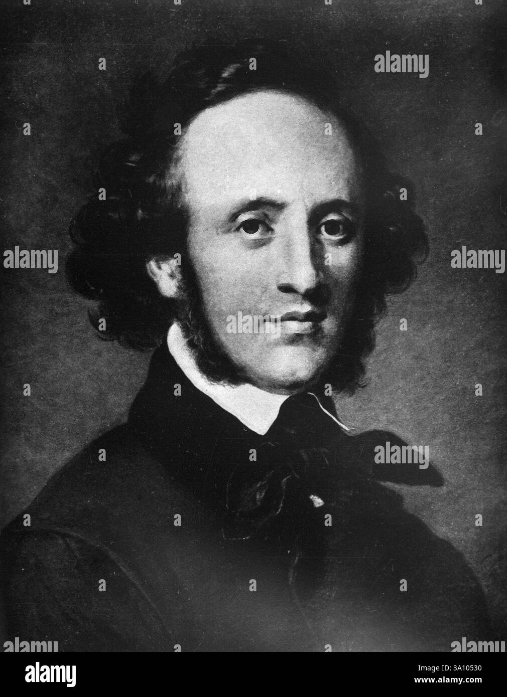 German composer Felix Mendelssohn, painting 1800s Stock Photo - Alamy