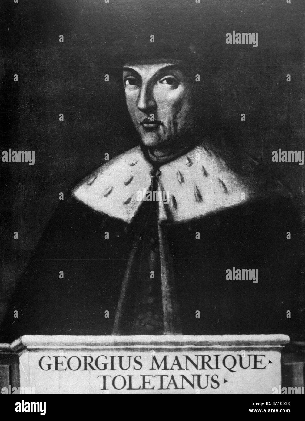 Spanish poet Jorge Manrique Toletanus, painting 1400s Stock Photo - Alamy