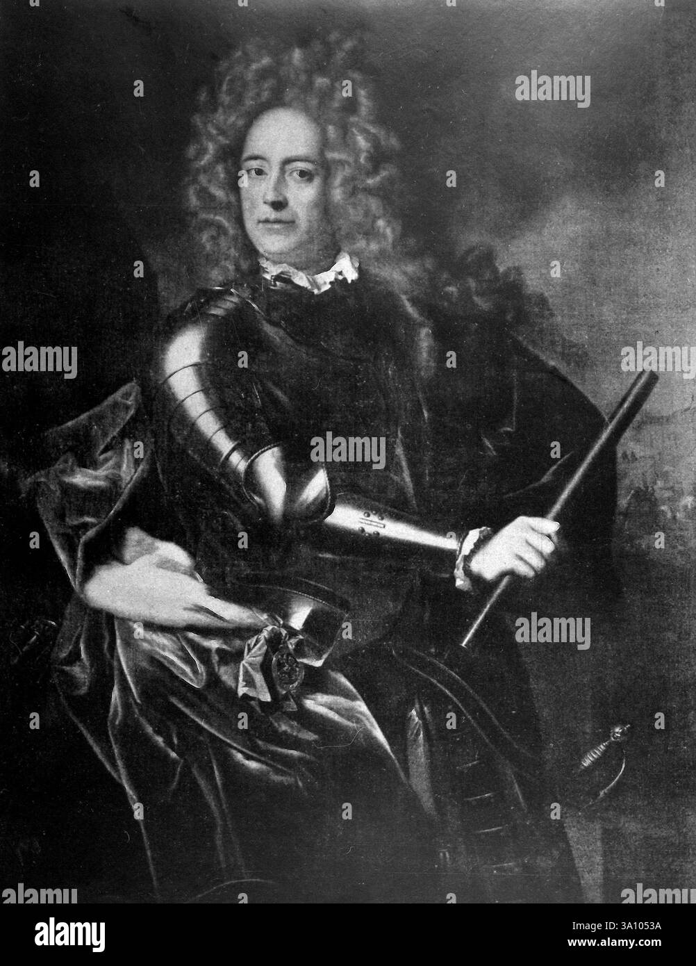 English general John Churchill, 1st Duke of Malborough, painting 1600s ...