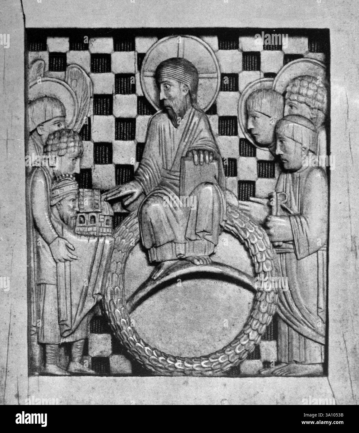 Otto I, Holy Roman Emperor and Duke of Saxony, painting 900s Stock ...