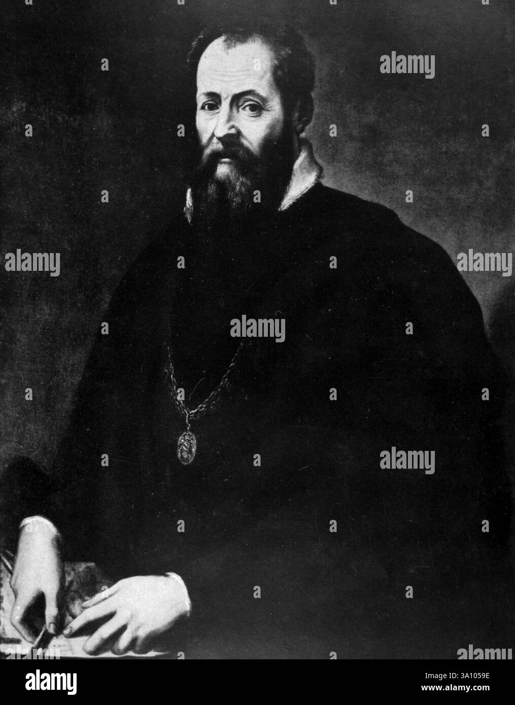 Italian architect and painter Giorgio Vasari, painting 1500s Stock ...