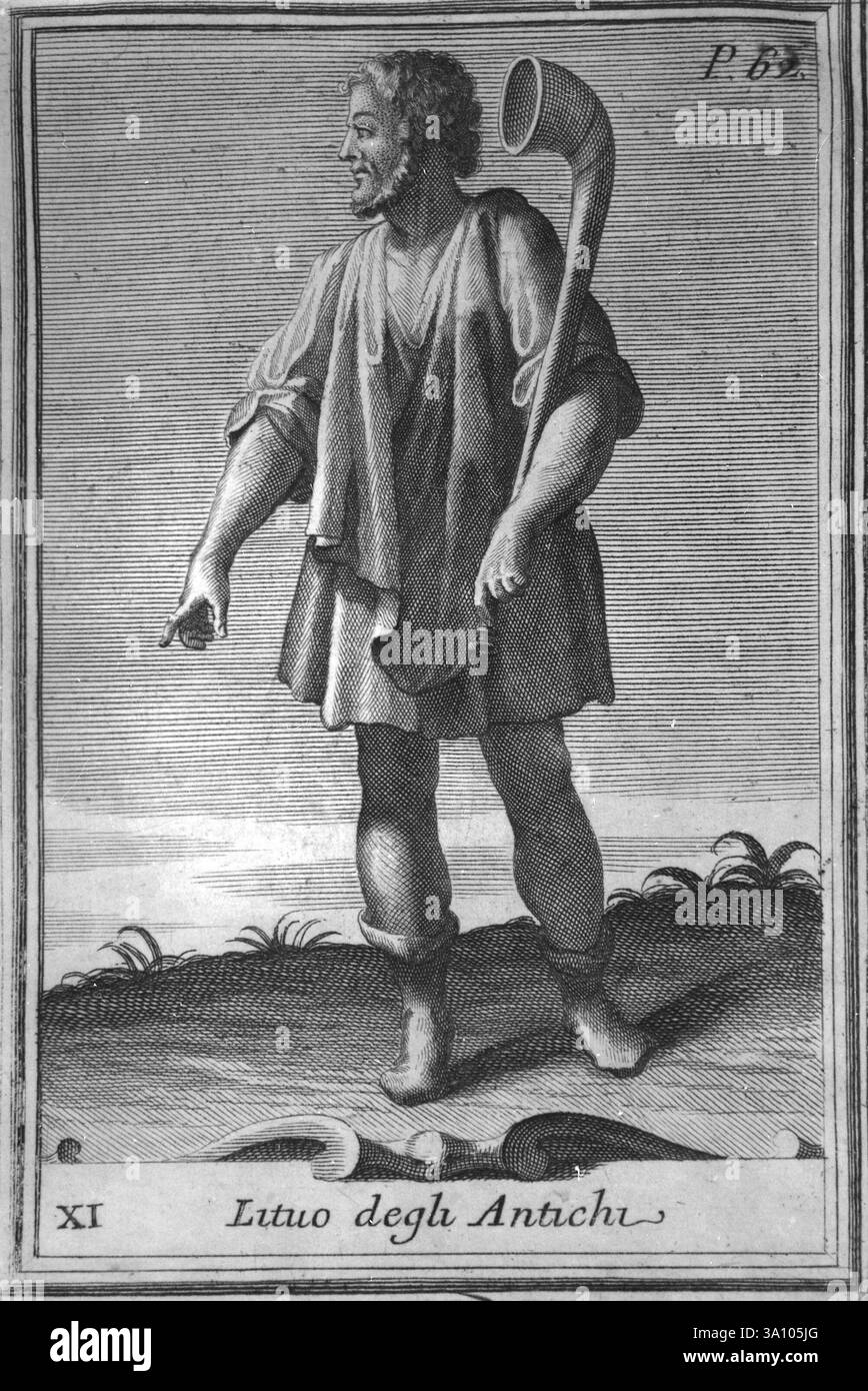 Ancient lute, illustration by Filippo Bonanni, Italy 1700s Stock Photo ...