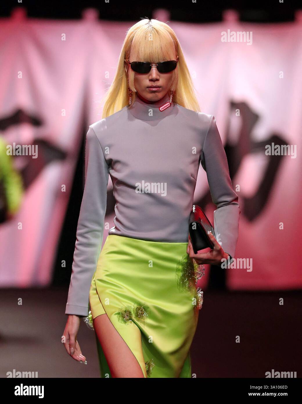 A model walks the runway during the Casablanca Womenswear Fall/Winter ...