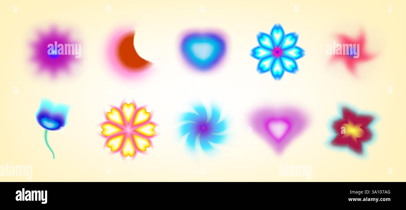 Star like blue abstract figure hi-res stock photography and images - Alamy