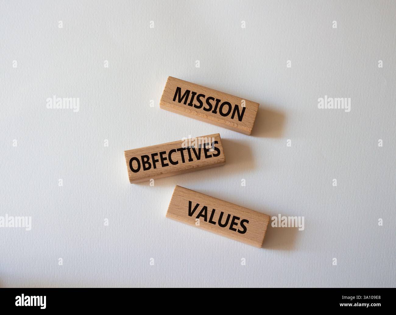 Mission Objectives Values symbol. Concept words Mission Objectives ...