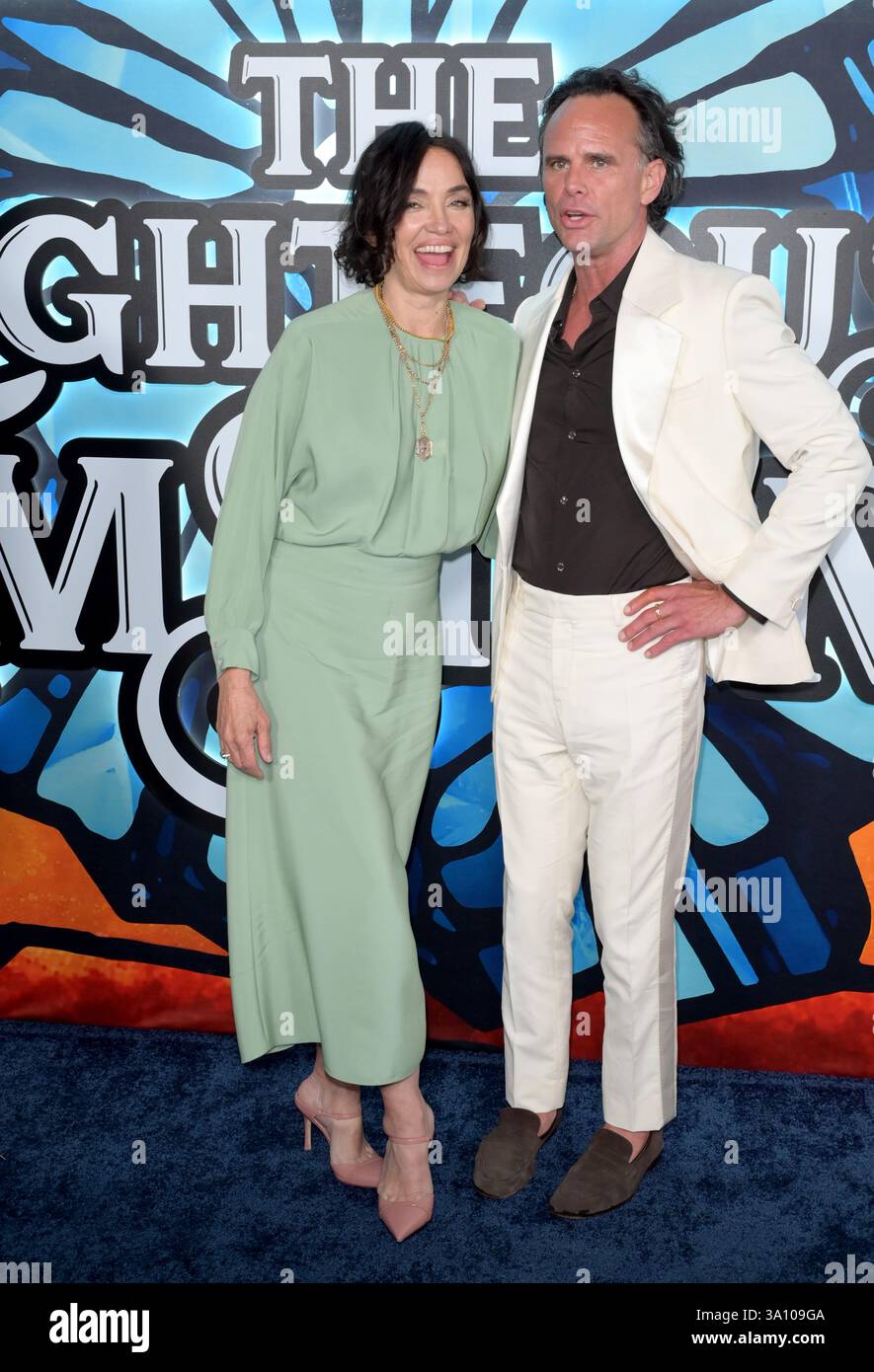 Los Angeles, CA. 02MAR2025: Nadia Conners & Walton Goggins at HBO's The ...