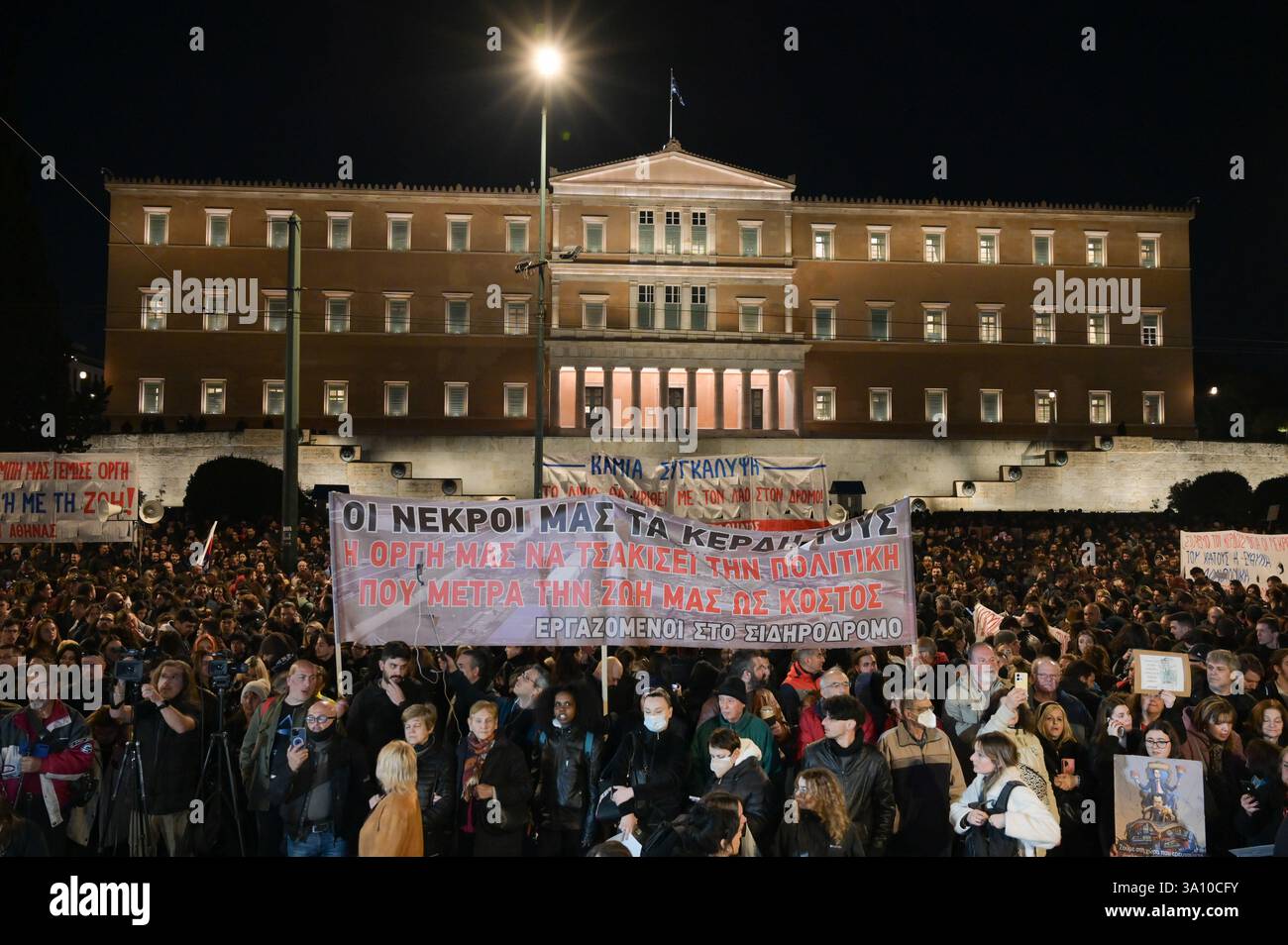 Athens, Greece, 5 March 2025. Thousands of demonstrators rally in ...