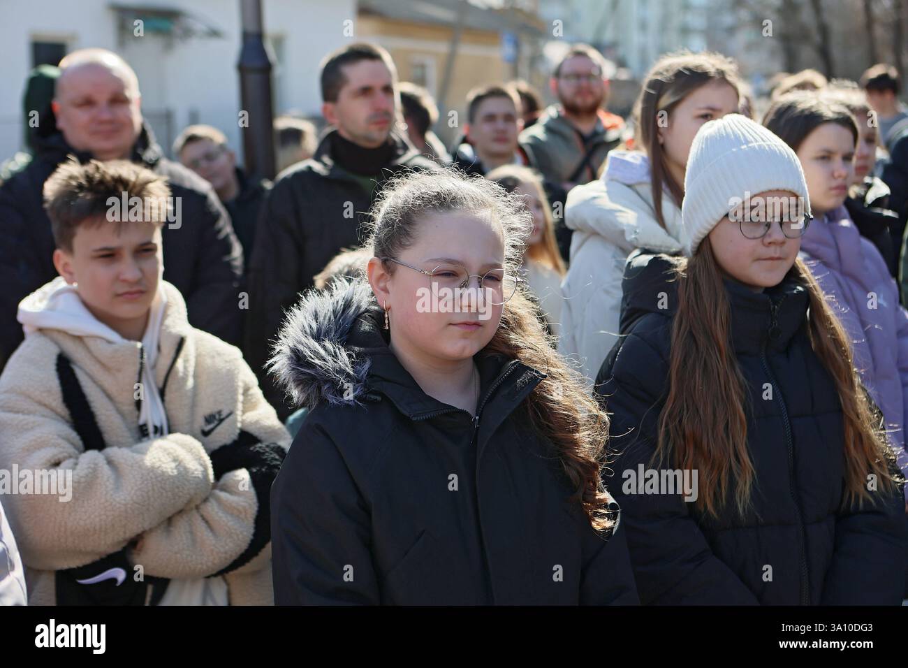 Children attend the gathering to mark the 75th anniversary of the death ...