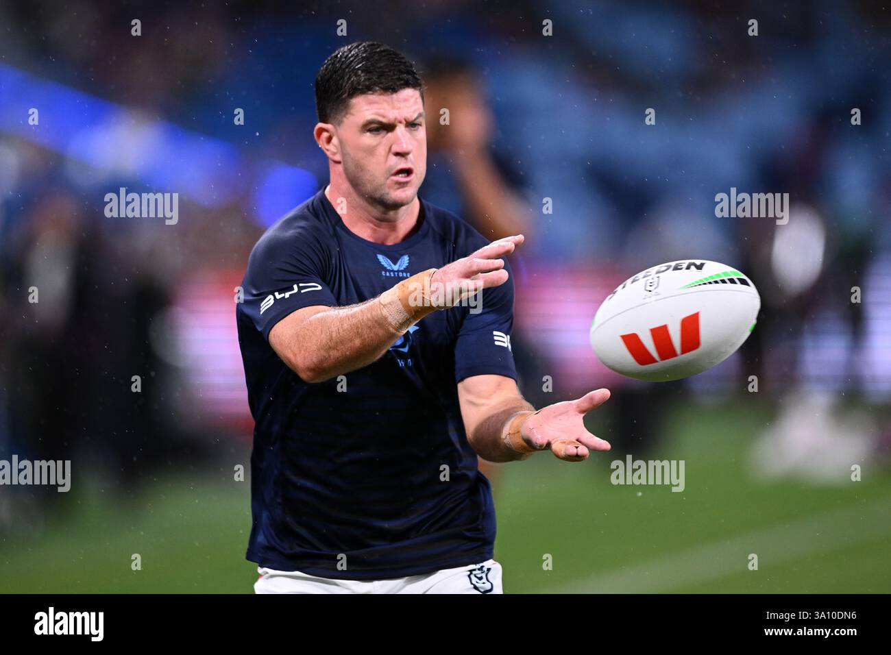 Chad Townsend of the Roosters during the warm up ahead of the NRL Round ...